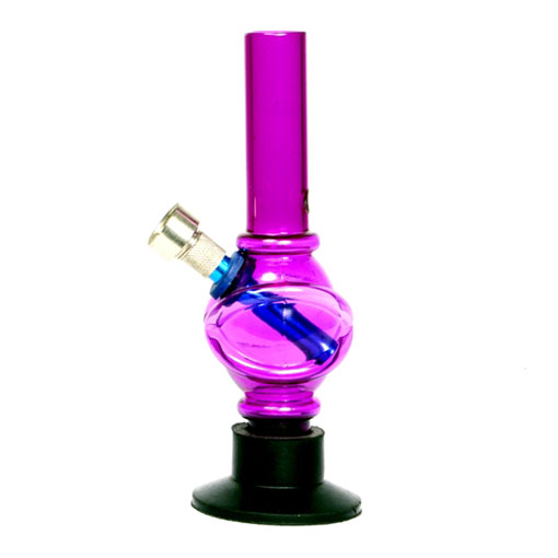 Acrylic bong 6 inch tapered cross bulb