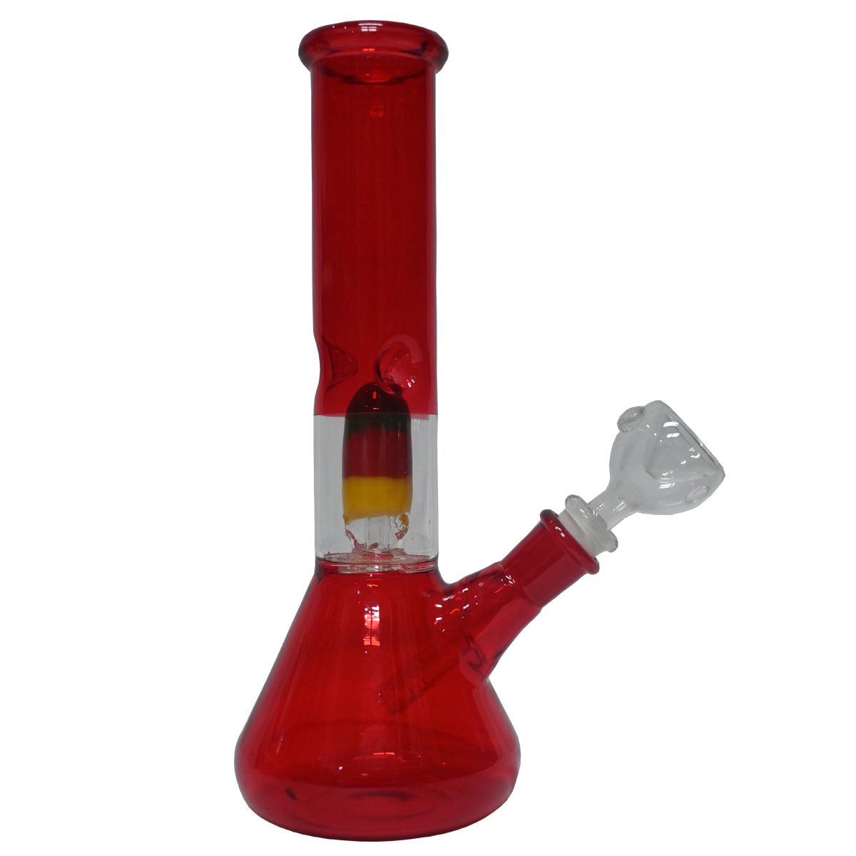 Glass bong perculator rasta dome
